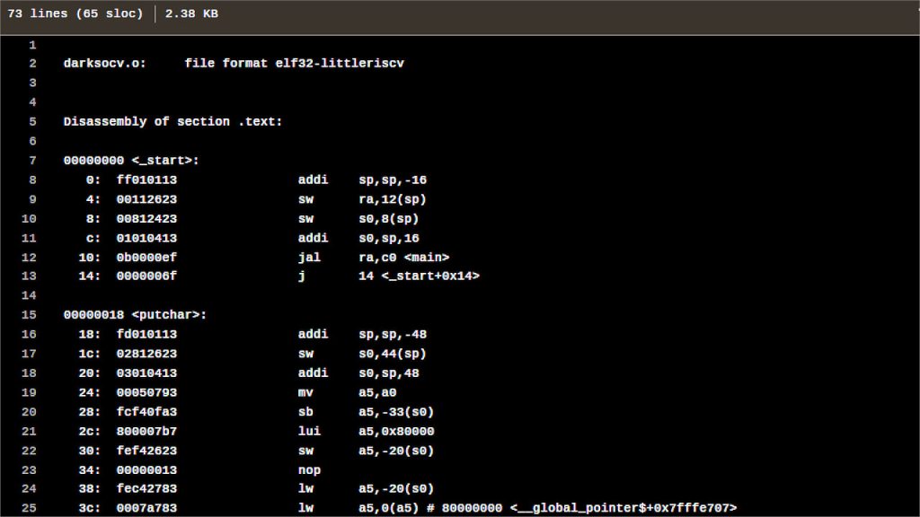 Darkriscv RISC-V Implementation LST file - AB Open Darkriscv RISC-V Implementation LST file - AB Open